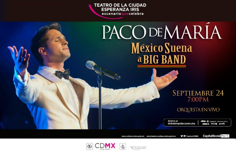 Paco de María llegará al Teatro de la Ciudad Esperanza Iris ...